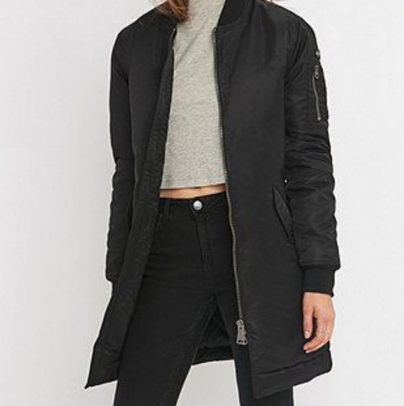 Jackets & Coats | Long Bomber Jacket | Poshmark